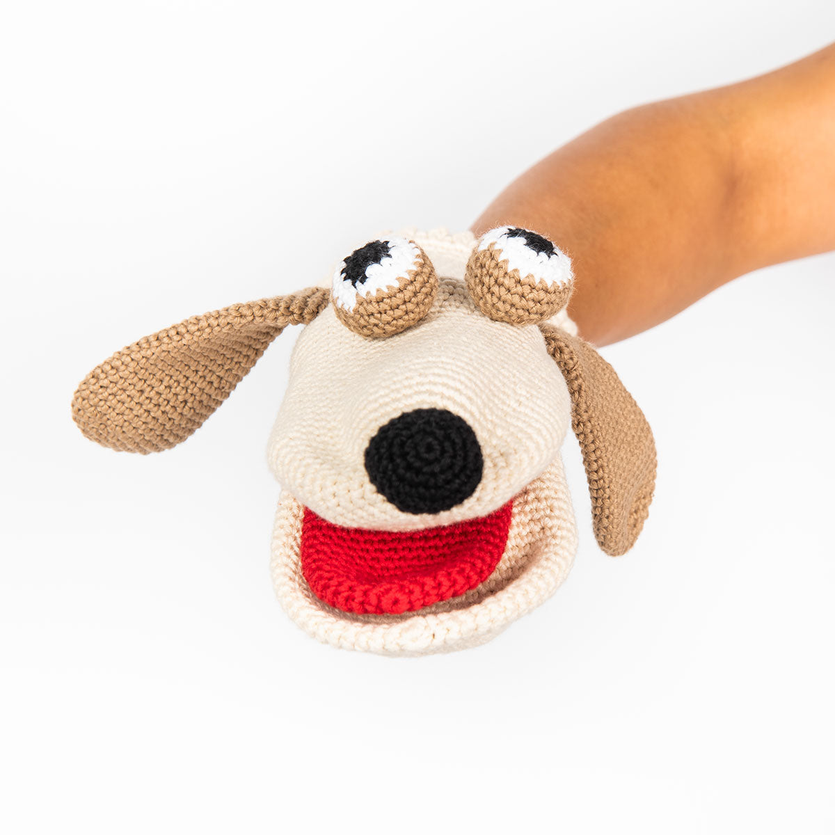 Dog Hand Puppet For Kids | Animal Puppets | Organic Handmade – ilovecuddoll