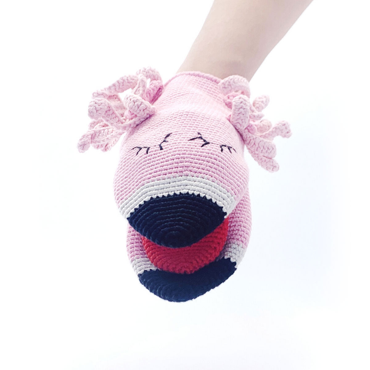 Flamingo Hand Puppet | Organic Handmade Puppets For Kids – ilovecuddoll