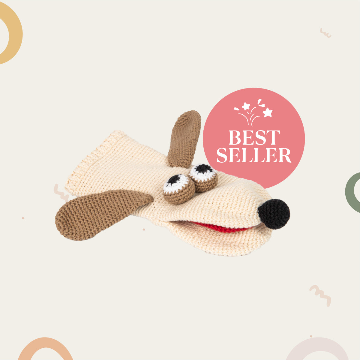 Dog Hand Puppet For Kids | Animal Puppets | Organic Handmade – ilovecuddoll